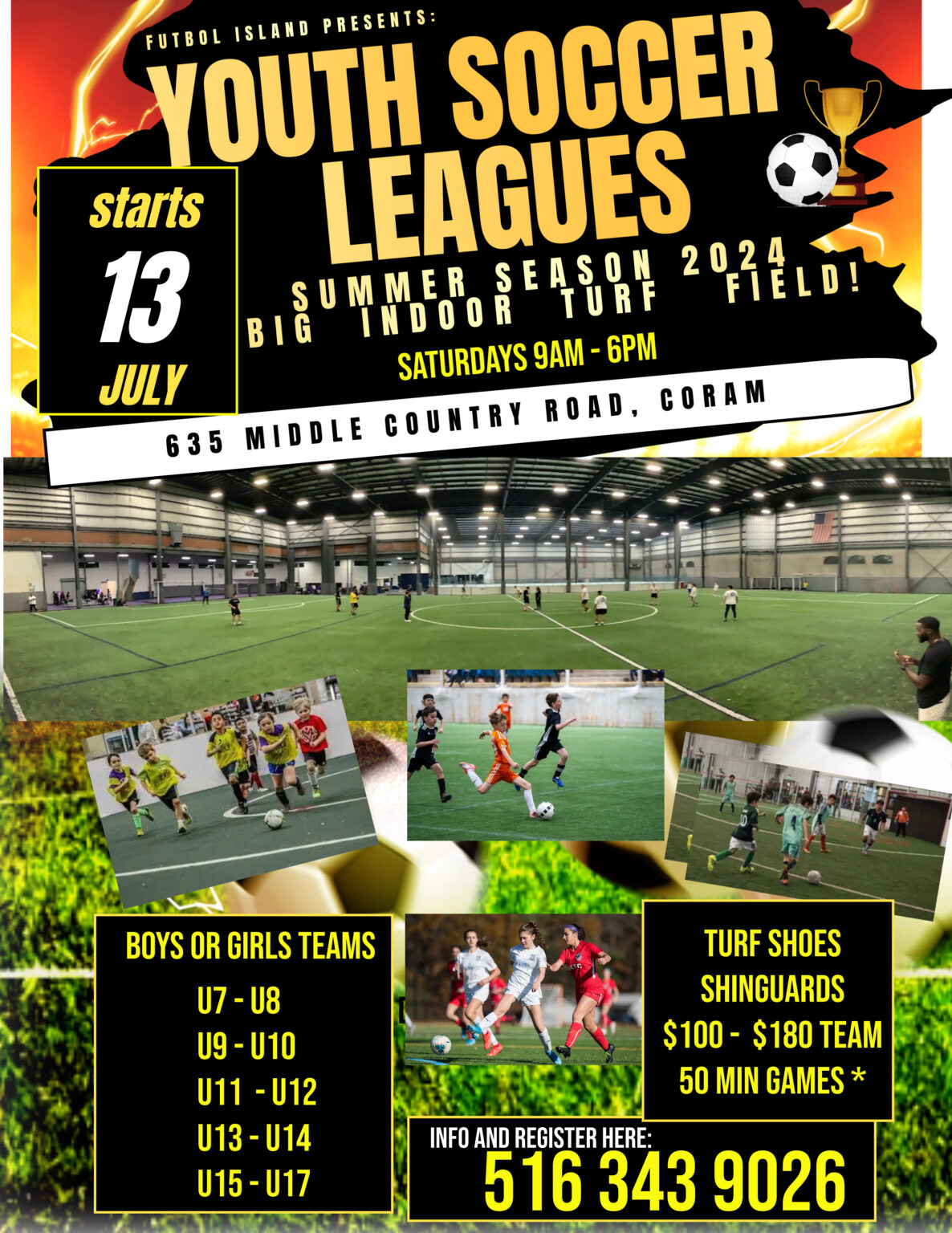 YOUTH SOCCER LEAGUES | CORAM – FUTBOLisland.com